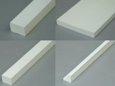 China Square PVC Foam Profile Decorative Mouldings - Rigid Woodgrain Screen with Custom Length & Color Options for sale
