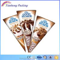 China Moisture Proof Wrapping Ice Cream Paper Cone With Coated White Paper for sale