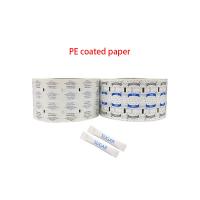 China Heat Seal PE Coated White Paper Rolls For Sugar Stick Packing for sale