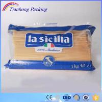 China Custom printing clear plastic flour macaroni pasta spaghetti packaging bag for sale