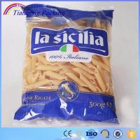 China Custom printing clear plastic flour macaroni pasta spaghetti packaging bag for sale