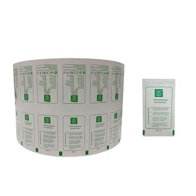 China Useful Cleaning Products Packaging Aluminum Foil Composite Paper for Sterile Alcohol Prep Pad/Clean Swab for sale