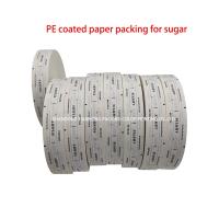 China Flexographic Printing Salt Packaging Film Roll Moisture Proof Food Grade PE Coated Paper for sale