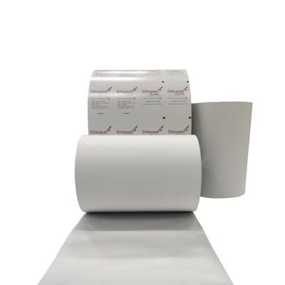 China Custom Size Aluminum Foil Paper Plastic Pet PE Packaign Film Roll for Bzk Wipes for sale