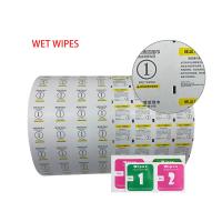 China Sample Waterproof Aluminum Foil Film Rolls for Alcohol Prep Pad Packaging 73/83/103G for sale