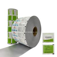China 83G Aluminum Foil Film Rolls for 75% Alcohol Pad Packaging Laminated and Composite for sale