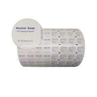China Aluminum Paper Film Roll Laminated Packaging Material for Iodine Wipes Width 30-1100mm for sale