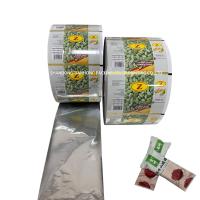China Food Packing Custom Printed Metallic Aluminum Foil Material Snack Plastic Roll Films for sale