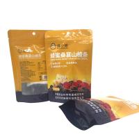 China Custom Printed Zipper Top Stand Up Pouch for Air and Water Proof Eco Friendly Snacks for sale