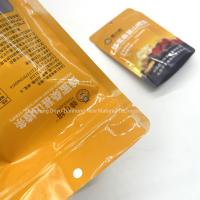 China Custom Printed Zipper Top Stand Up Pouch for Air and Water Proof Eco Friendly Snacks for sale