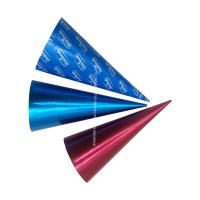 China Waterproof and Greaseproof Ice Cream Cone Sleeve Paper with Foil Easy to Clean for sale