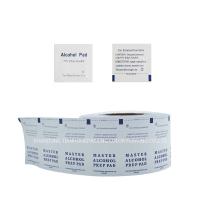 China Flexography Printing Heat Sealing Alcohol Prep Pad Aluminum Foil Laminated Paper Film for Glasses Cleaning for sale