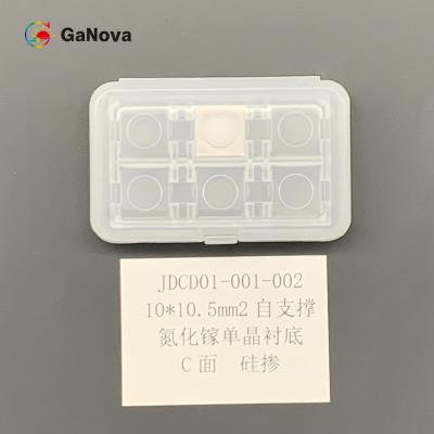 China 10*10.5mm2 GaN Single Crystal Substrate Thickness 350 ±25 µm TTV ≤ 10 µm for sale