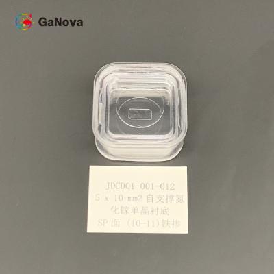 China 5*10mm2 SP-Face (10-11)  Un-Doped SI-Type Free-Standing GaN Single Crystal Substrate Resistivity > 10⁶ Ω·Cm RF Device for sale