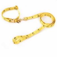 China Hardware Print Fray Proof Adjustable Nylon Dog Collar/dog leash/dog harness for sale