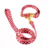 China Hardware Print Fray Proof Adjustable Nylon Dog Collar/dog leash/dog harness for sale