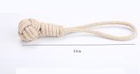 China Beige Colors Long Size34cm Beige Cotton Dog Chew Rope Plush Toys for sale