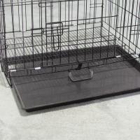 China Foldable Stainless Steel 60x41x49cm Foldable Pet Cages for sale