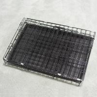 China Foldable Stainless Steel 60x41x49cm Foldable Pet Cages for sale