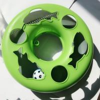 China Many Colors PP Round Spring Intelligent Cat Scrarchhing Toys for sale
