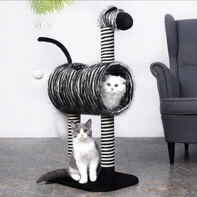 China Sustainable Cute Zebra ODM Cat Scratcher Tree for sale