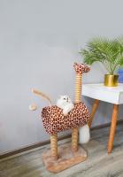 China Cute Giraffe 34cm Sisal Fabric Scratching Post for sale