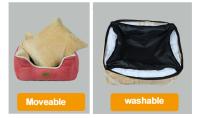 China Suede 38*45*18cm Plush Pet Beds/safety pet bed/pet products for sale