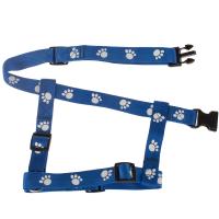 China Pink Polyester Paw Print Pet Smart Harness for sale