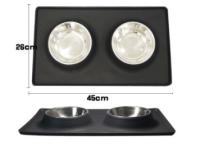 China Adjustable 26x45cm Pet Food Feeder for sale