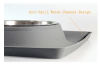 China Washable Stainless Steel 450*260*45mm,540*95*60mm Non Skid Dog Bowl for sale