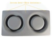 China Washable Stainless Steel 450*260*45mm,540*95*60mm Non Skid Dog Bowl for sale