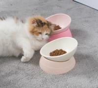 China High Quality  Anti Slip 16*7cm Adjustable Pet Bowl for sale