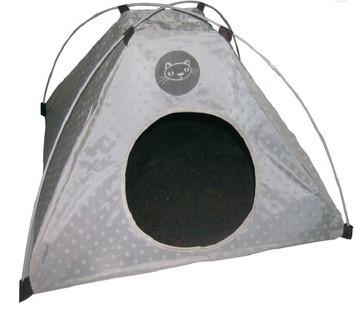 China Grey Washable Polyester Collapsible Cat Play Tunnel for sale