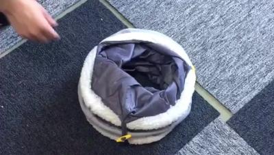 China Washable Collapsible 2 Holes Cat Play Tunnel for sale