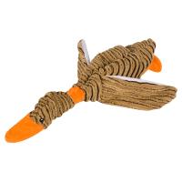 China Grey Beige Squeaky Dog 25cm Duck Plush Toys/pet toys for sale