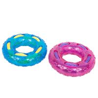 China Rubber Materials Chew Tough Donut Puppy Teething Toys for sale