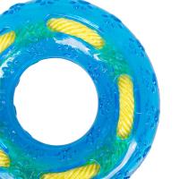 China Rubber Materials Chew Tough Donut Puppy Teething Toys for sale