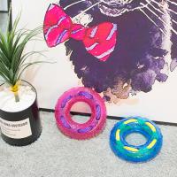 China Rubber Materials Chew Tough Donut Puppy Teething Toys for sale