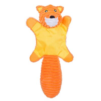 China ODM Chew Cute Stuffed Squeaky Dog Toys Fox Short Plus for sale