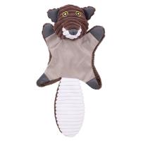 China Chew Brown Bear Short Pl Plush Dog Toys With Squeakers for sale