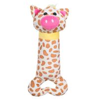 China Stuffed Squeaky Chew Cute 25cm Pet Plush Toy Dog Short Plus for sale