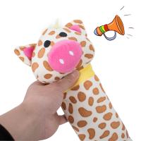 China Stuffed Squeaky Chew Cute 25cm Pet Plush Toy Dog Short Plus for sale