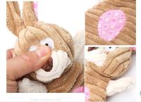 China 25cm Rabbit Corduroy Pet Plush Toys/pet toys/pet products for sale