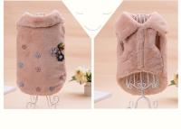 China Soft Warm Fleece Plush 20cm Cotton Dog Coat for sale