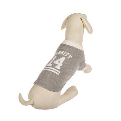 China Grey Spring Fashion 30cm Cotton Dog Clothes for sale