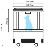 China Modern Barrel Shaped 50.6x67.4cm Pet Grooming Dryer for sale