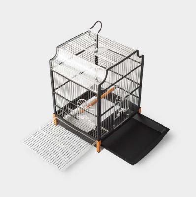 China 34*32*45cm Foldable Aluminum Alloy Long Service time Bird Cage for sale