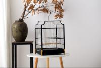 China 34*32*45cm Foldable Aluminum Alloy Long Service time Bird Cage for sale