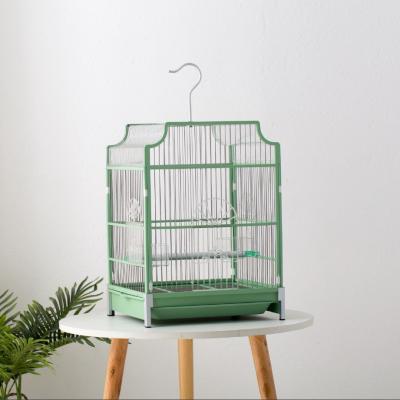 China Patent Multifunctional Bird  Green Foldable Durable Portable Pet Cages for sale