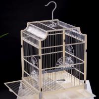 China Beige White Color Bird Cage Size 34*32*45cm Easy To Maintain Excellent Performance for sale